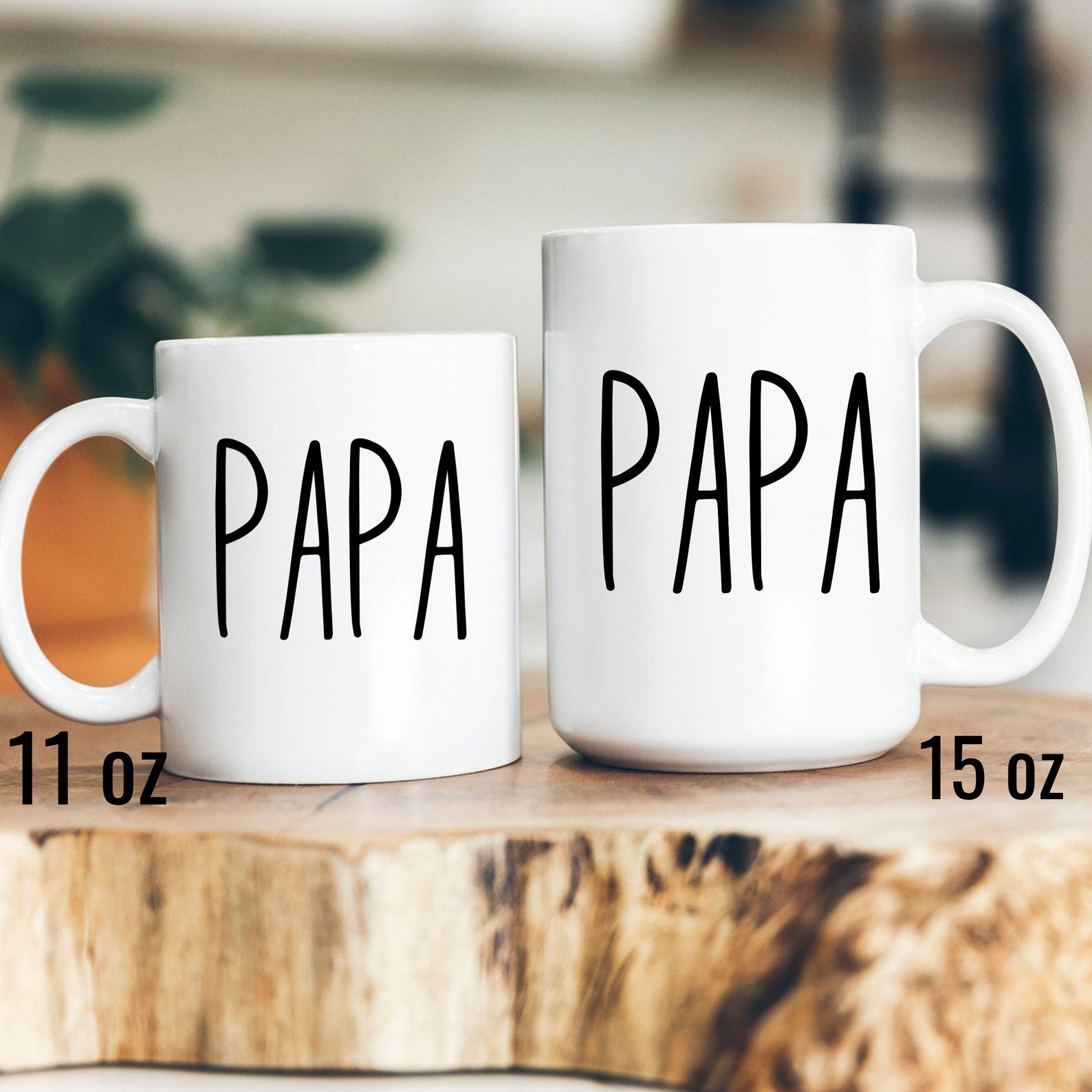Papa Mug Fathers Day Papa Mug, 15oz Accent Mug, Cool Papa Mug Papa Gift ...