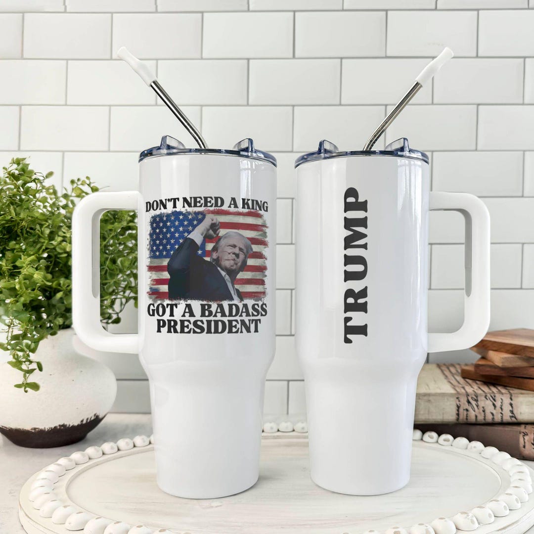 Trump Flag 40oz Tumbler, Trump King Trump 47 Merch, Republican Gift ...