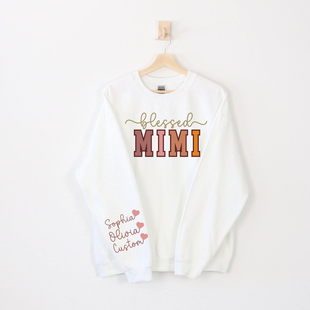 Blessed Mimi Sweatshirt, Custom Mimi Sweatshirt, Personalized Mimi ...