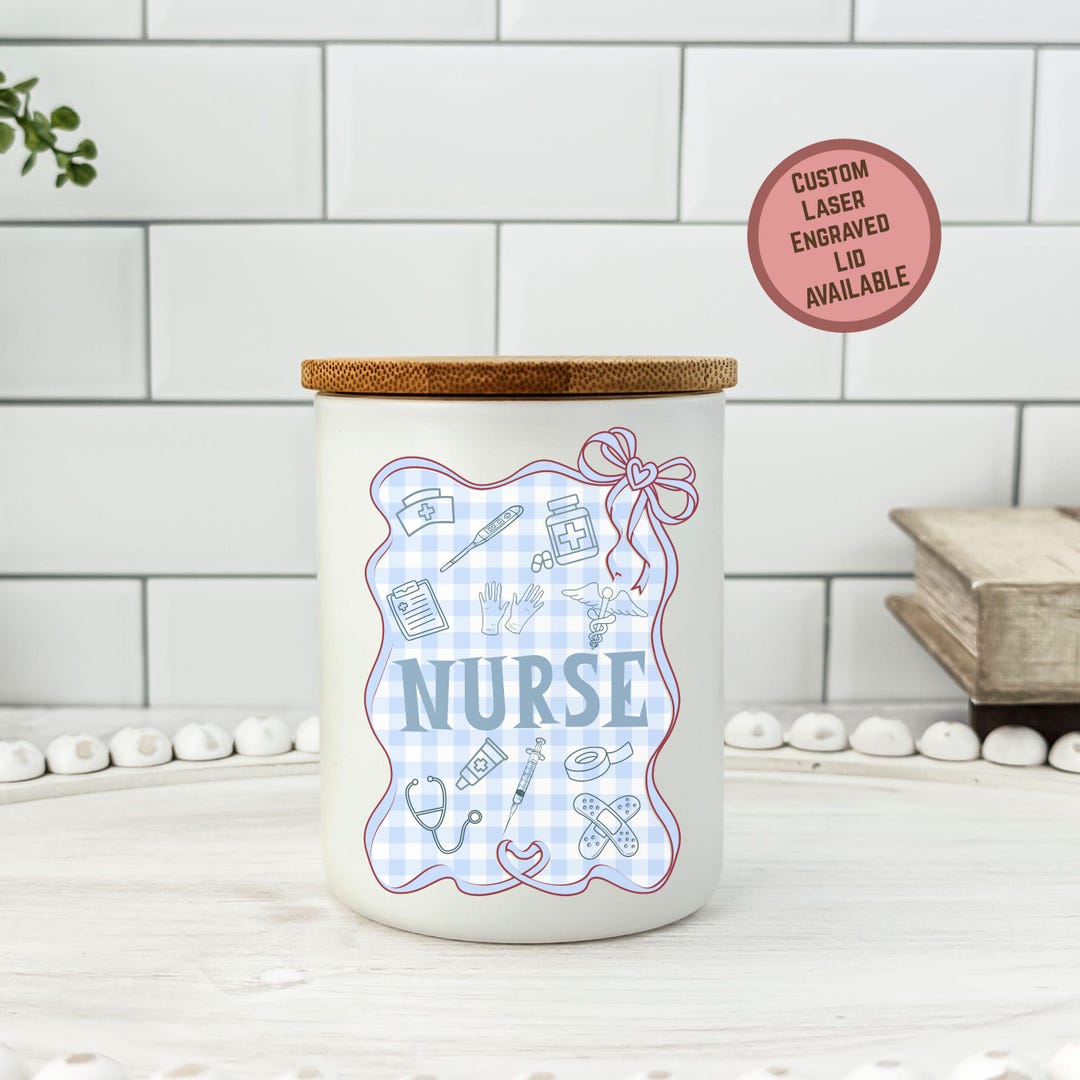 Coquette Nurse Candle, Nurse Line Drawing, Nurse Appreciation, Soy ...