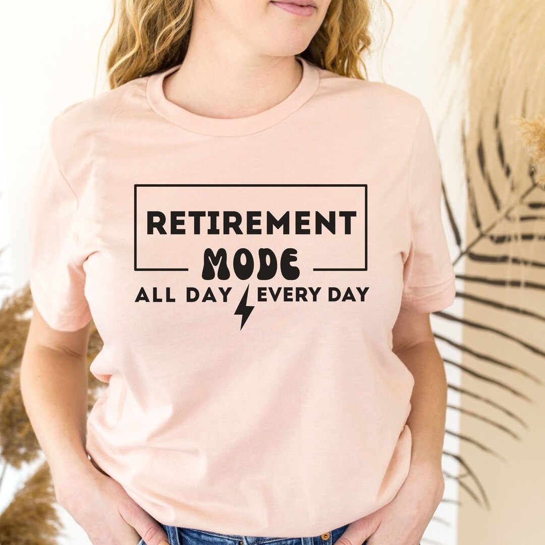 Retirement Mode Shirt, Retired Lightning Bolt Tee, Retirement Shirt ...