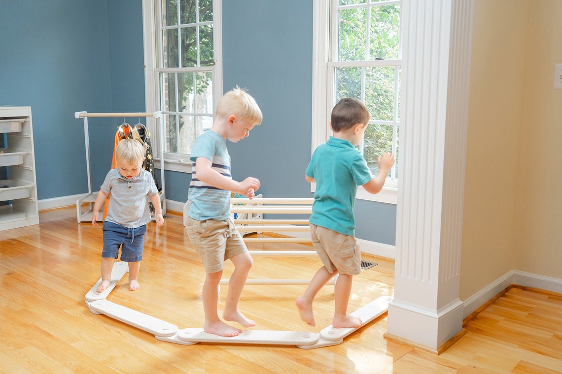 Wooden Balance Beam Montessori-inspired Modern and Modular Design ...