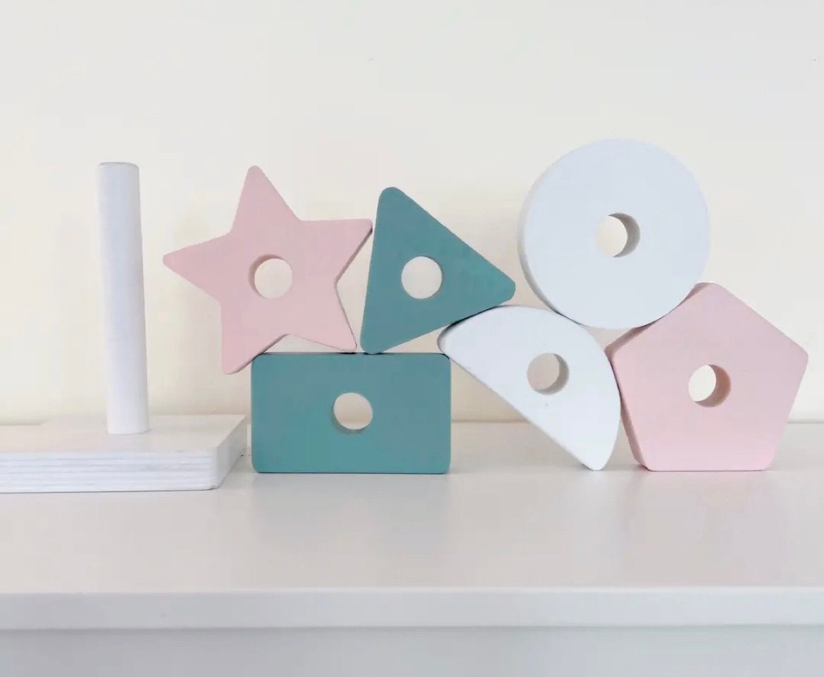 The Stacking Shapes - Etsy