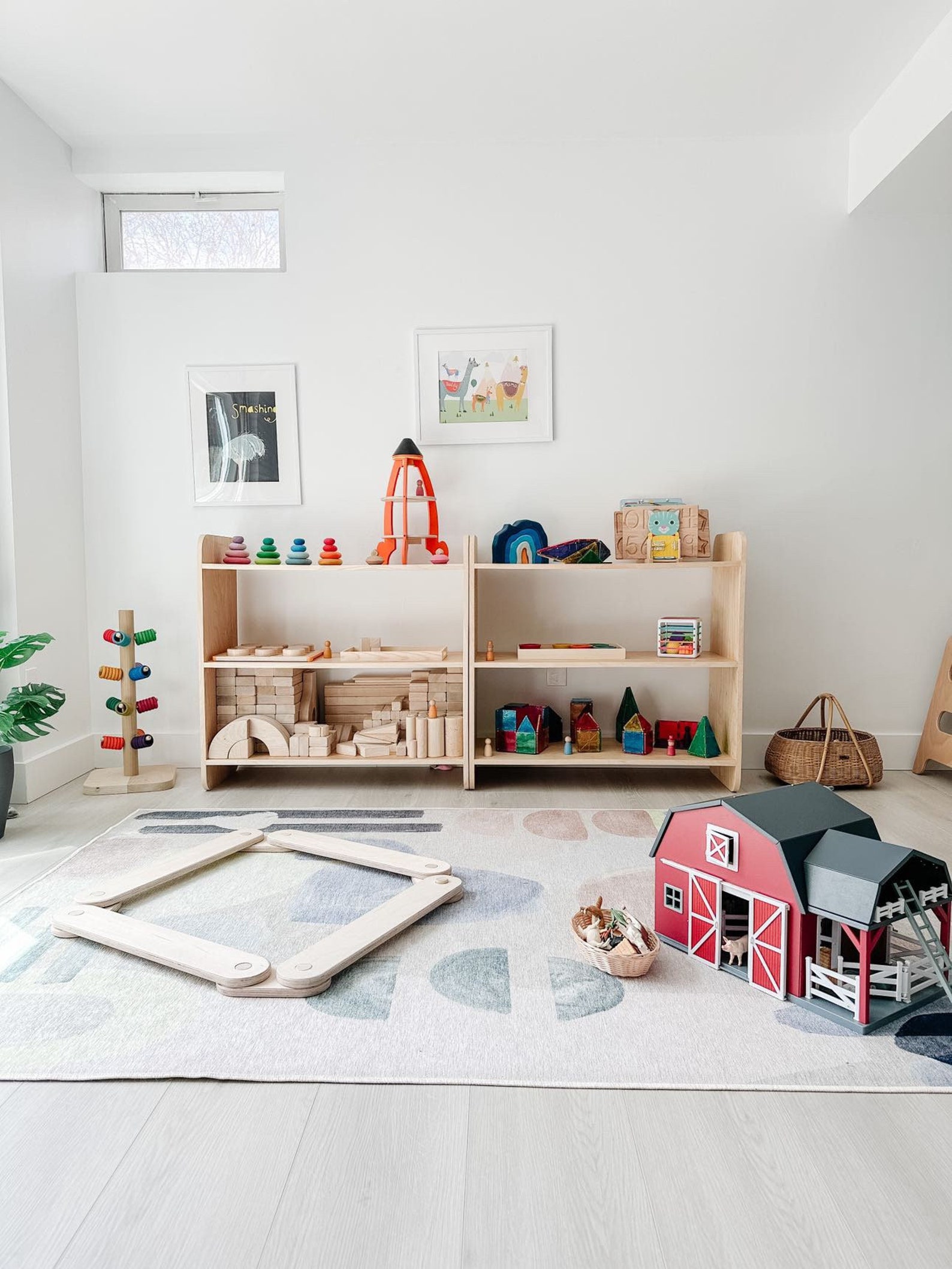 Wooden Balance Beam Montessori-inspired Modern and Modular Design ...