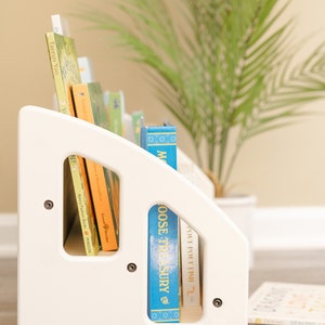 Montessori Bookshelf Low Kid Bookshelf Two-shelves Toddler Bookcase ...