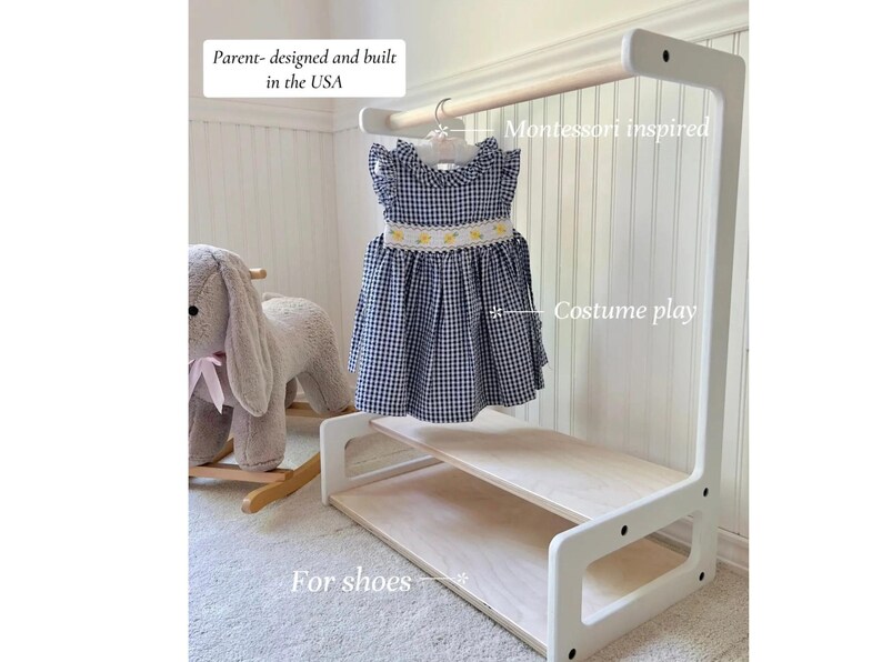 The Clothing Rack Montessori Wardrobe Costume Play Child - Etsy