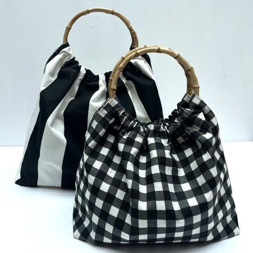 Bamboo Handle Tote Bag PDF Pattern Tutorial Instant Download - Etsy