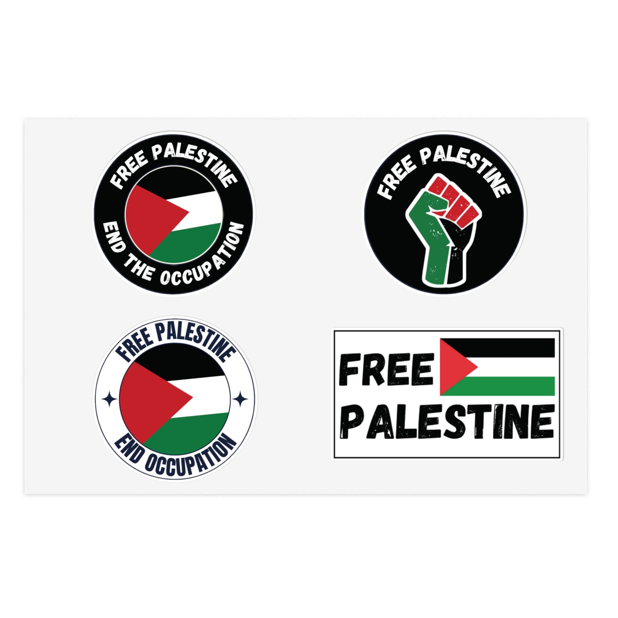 Palestine Sticker Pack Free Palestine Flag Stop the Occupation Save ...