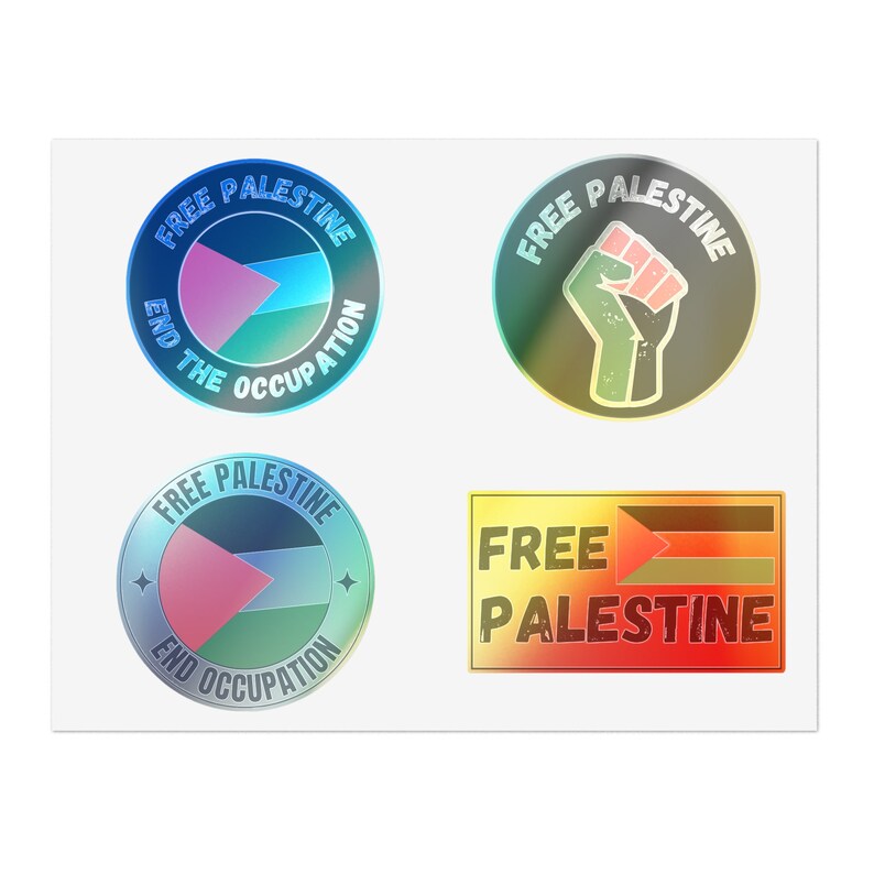 Palestine Sticker Pack Free Palestine Flag Stop the Occupation Save Gaza Decals for Laptop Water ...