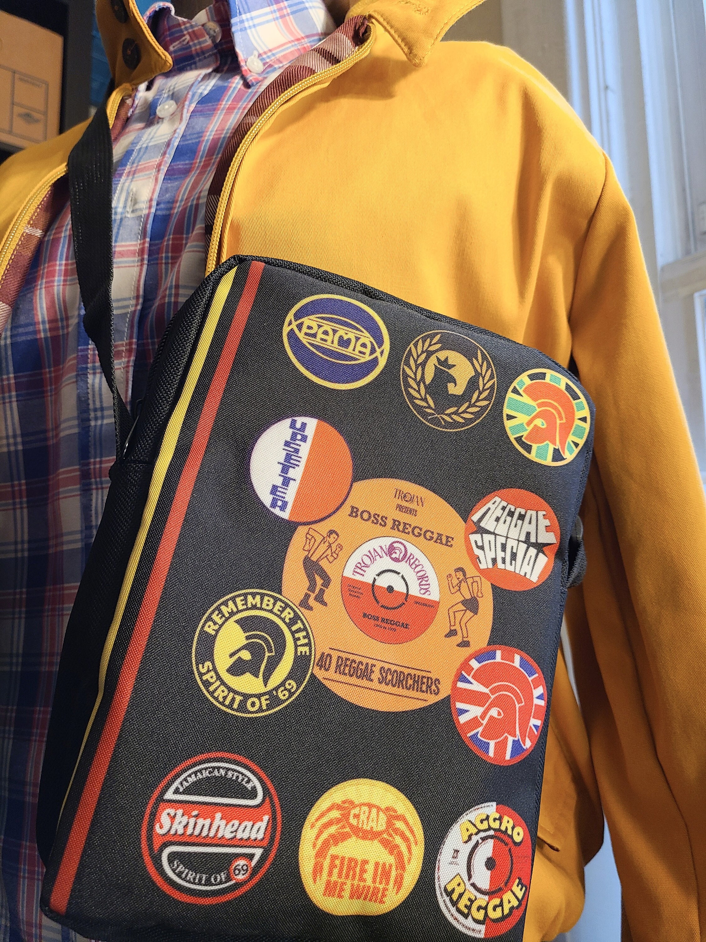 Trojan Reggae Vinyl Record Bag, Scooter Shoulder Bag, Northern Soul Bag ...