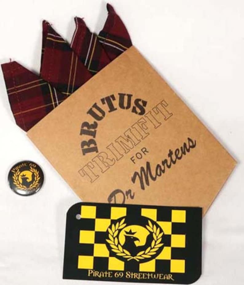Brutus Trimfit X Dr Martens British Pocket Square, Shirt Plaid Tartan ...