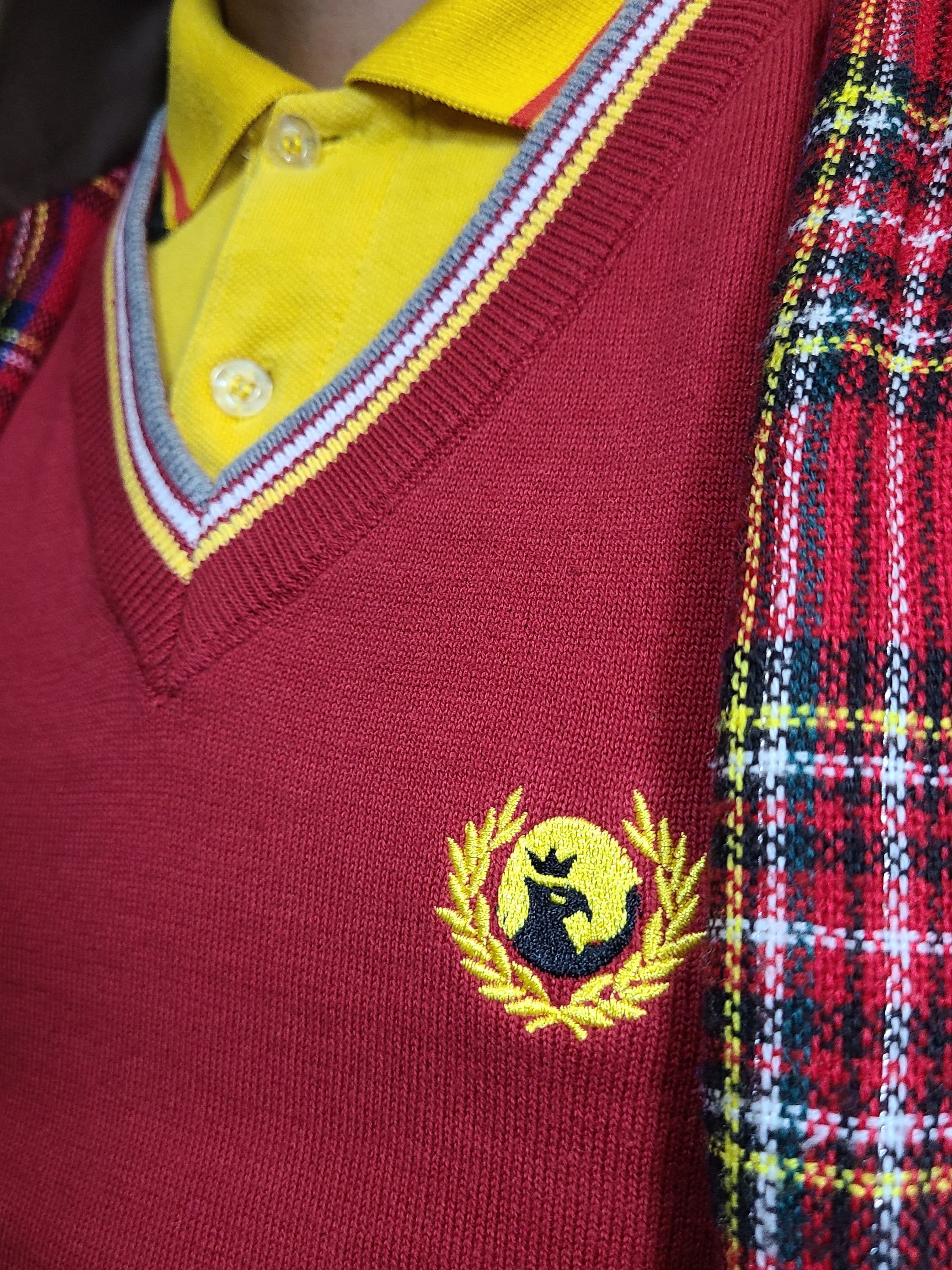 1980s Style V-neck Jumper, Cotton Knit Sweater, Mod Ska Cardigan. Made ...