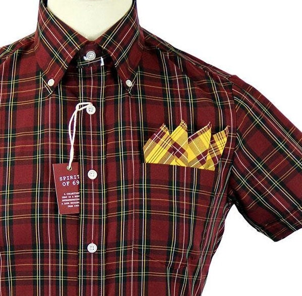 Brutus Trimfit X Dr Martens British Pocket Square, Shirt Plaid Tartan ...