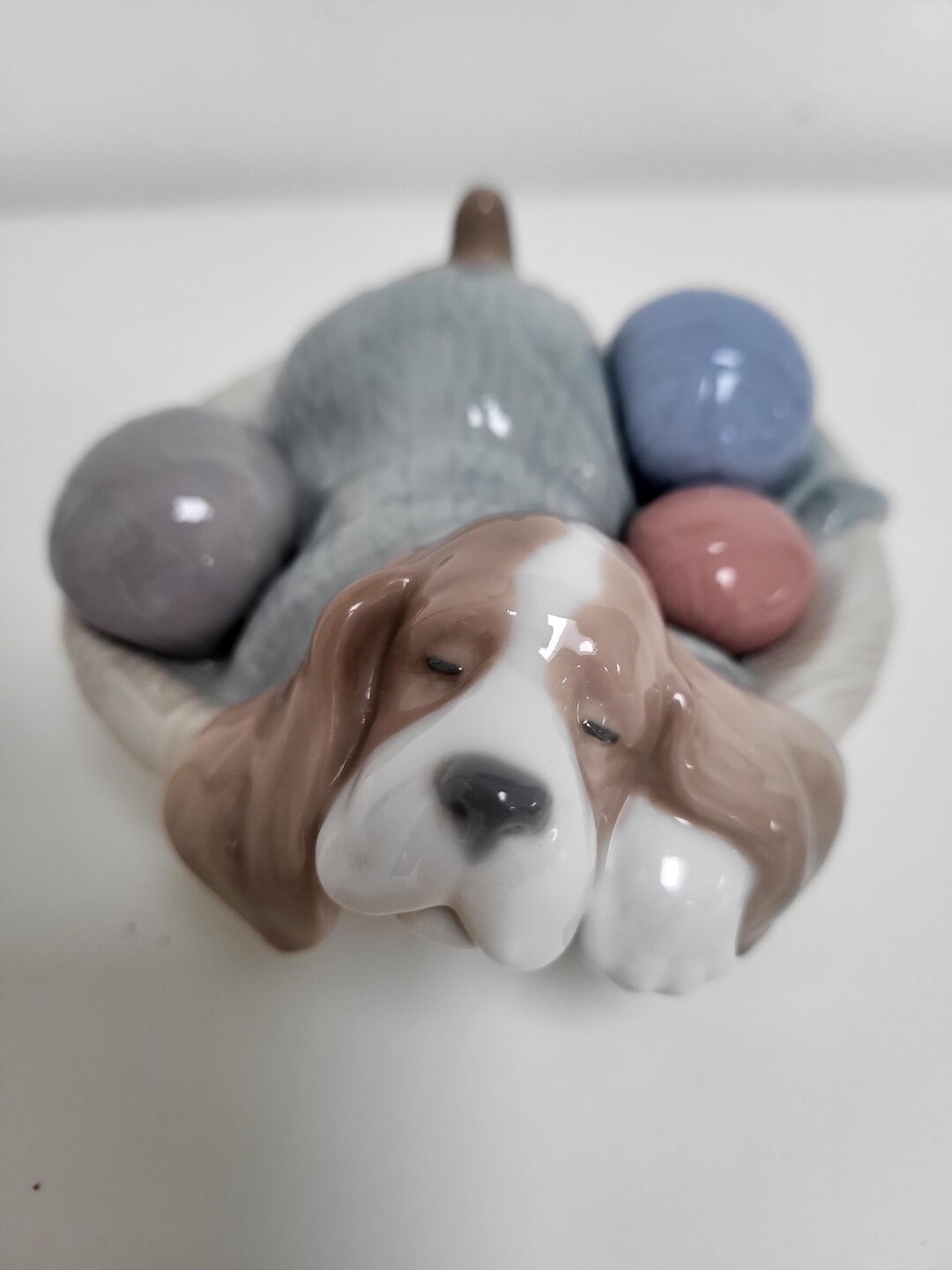Lladro NAO Sleeping Dog Figurine. Porcelain Dog Figurine. - Etsy
