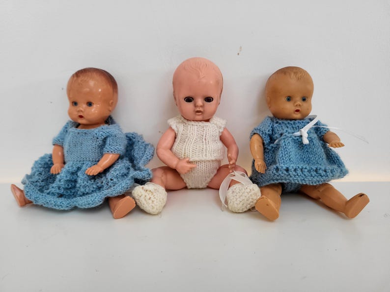 Vintage Plastic Dolls. Small 1950's Dolls. Collectable Dolls. - Etsy