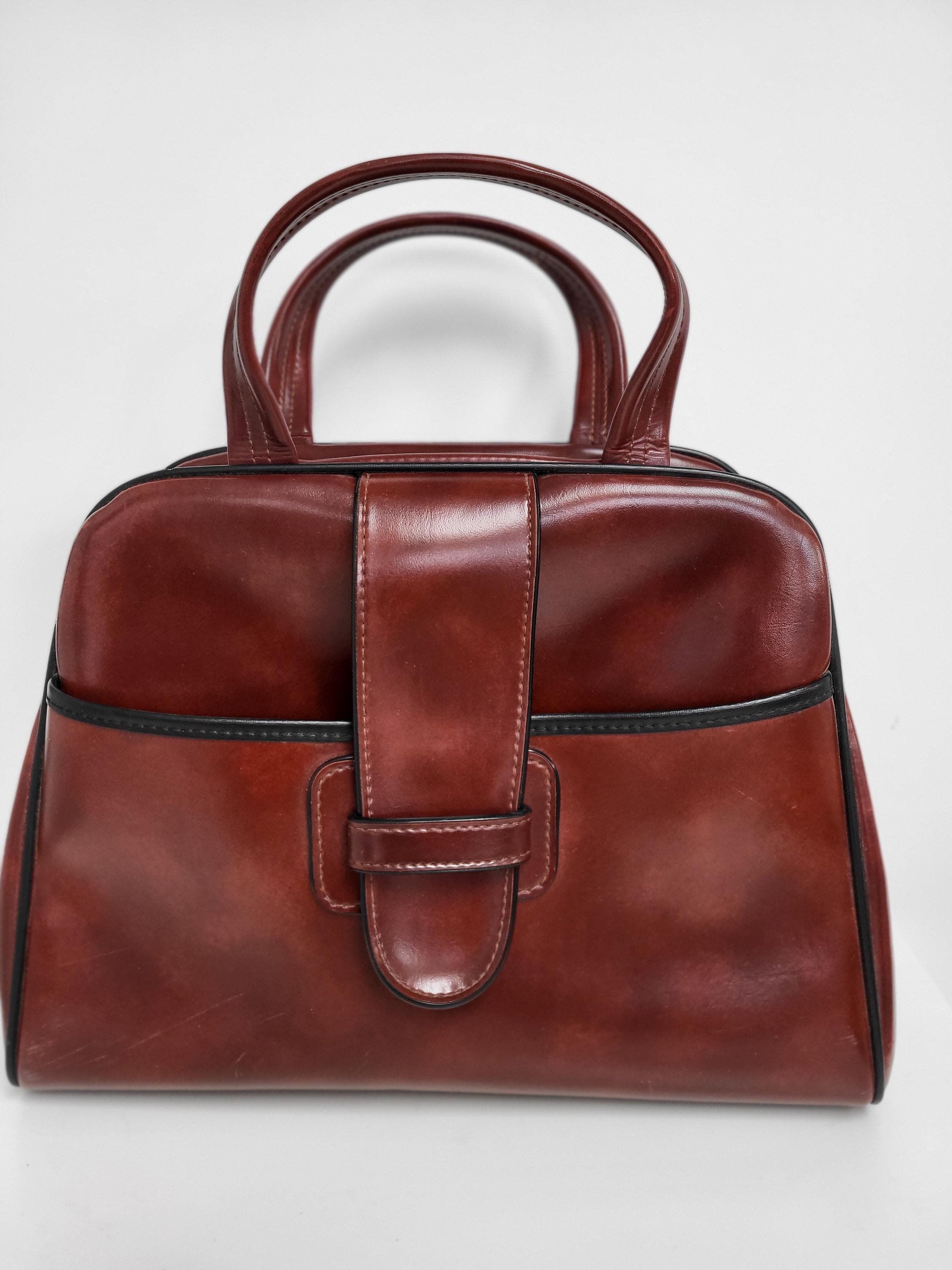 Vintage,retro Handbag. Large Vinyl Vintage Handbag. St Michael Vintage ...