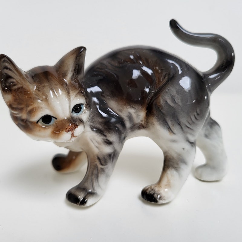 Porcelain Figurines Cats - Etsy