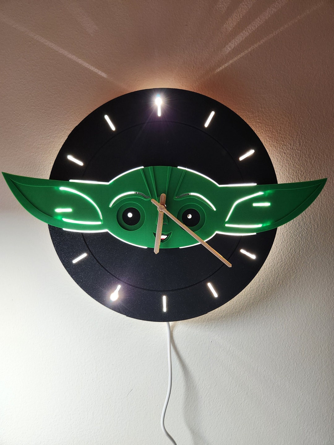 Illuminated Swappable Clock: Star Wars Collection - Baby Yoda, Rebel ...