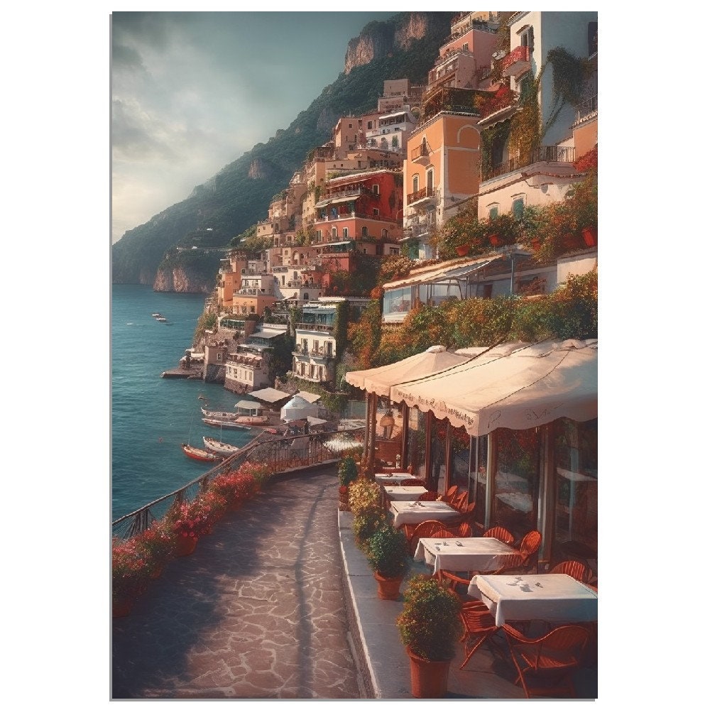 Positano, Italy - Wall Art, Italy Gifts, Wall Art Prints Italy, Framed ...
