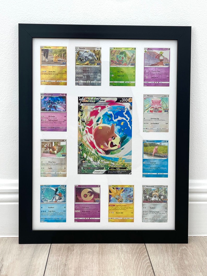 Pokemon Card Frame (cards Included) - Etsy