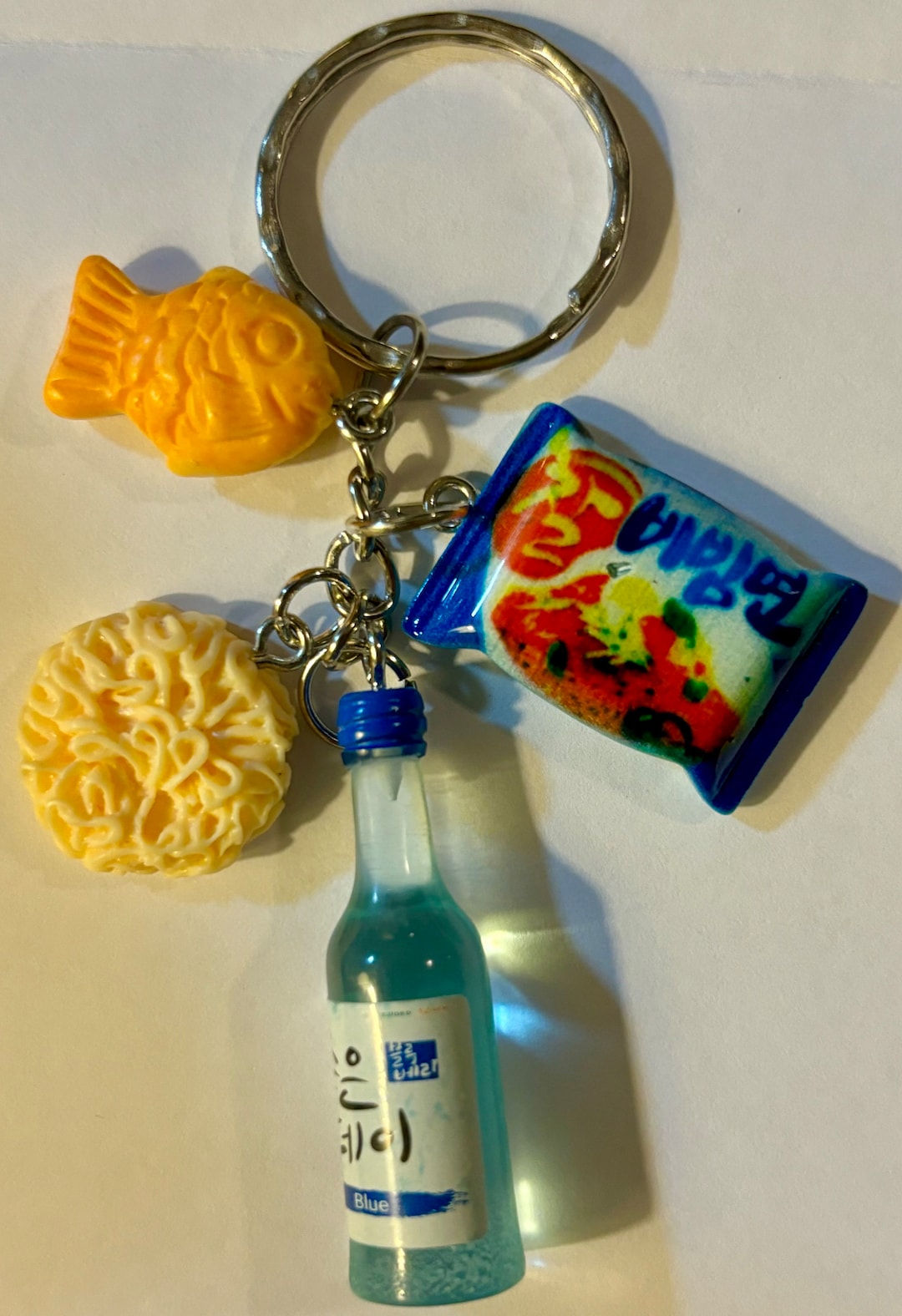 Korean Snacks Keychain - Etsy
