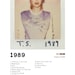 1989 Taylor Swift Digital Album Poster - Etsy