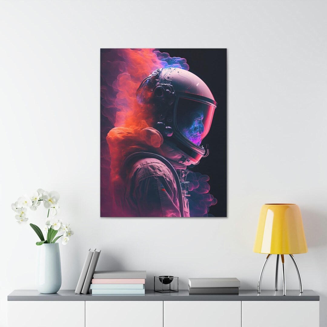 Astronaut Synthwave Wall Art | Synthwave Art | Digital Art Print - Etsy