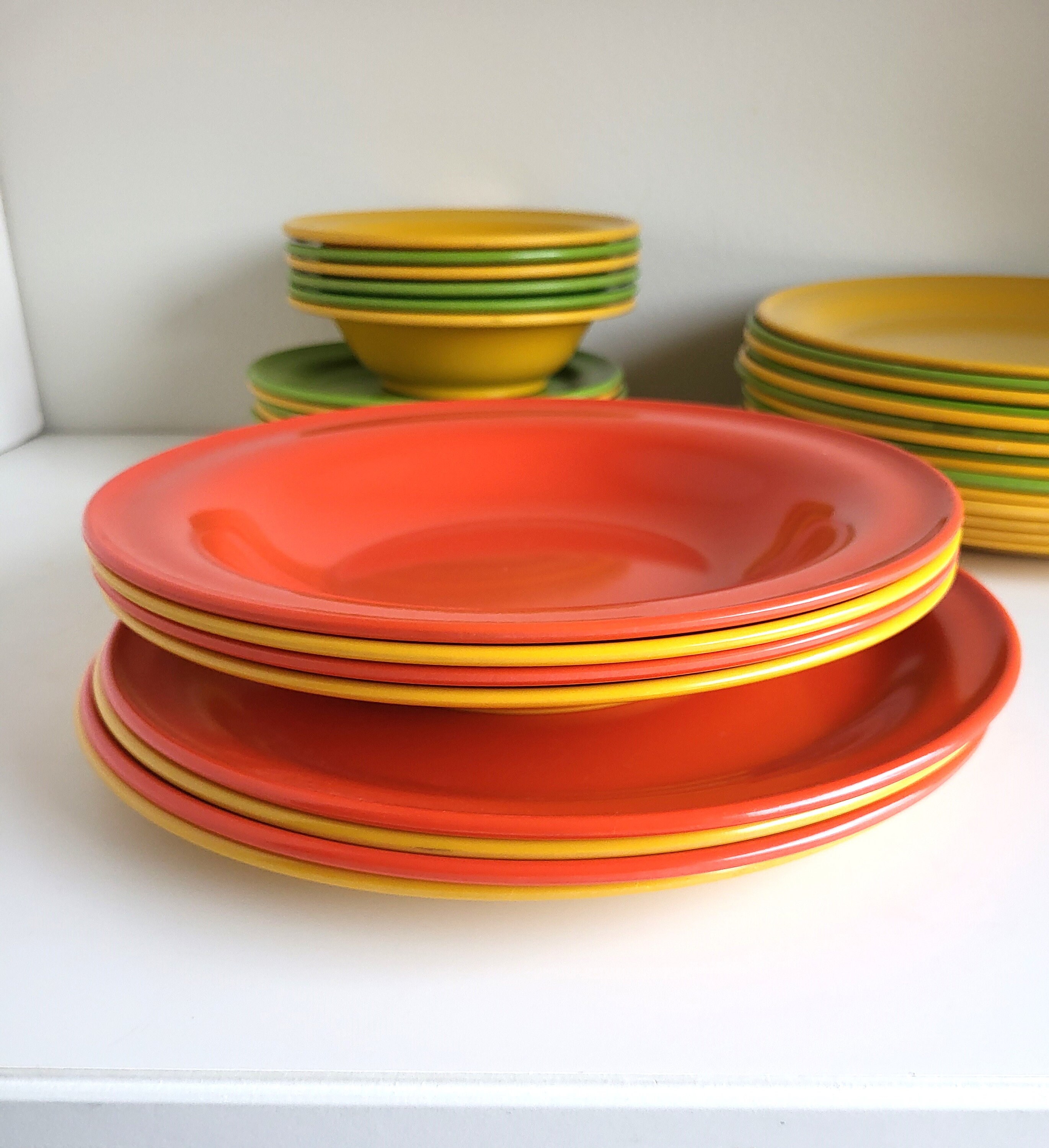 Vintage Duraware Dishes, Melamine Plates, Melamine Bowls. 1960s, Melmac ...