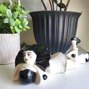 Vintage Pierrot Figures, Playful Mime Figurines, 70s Decor, 80s Decor ...