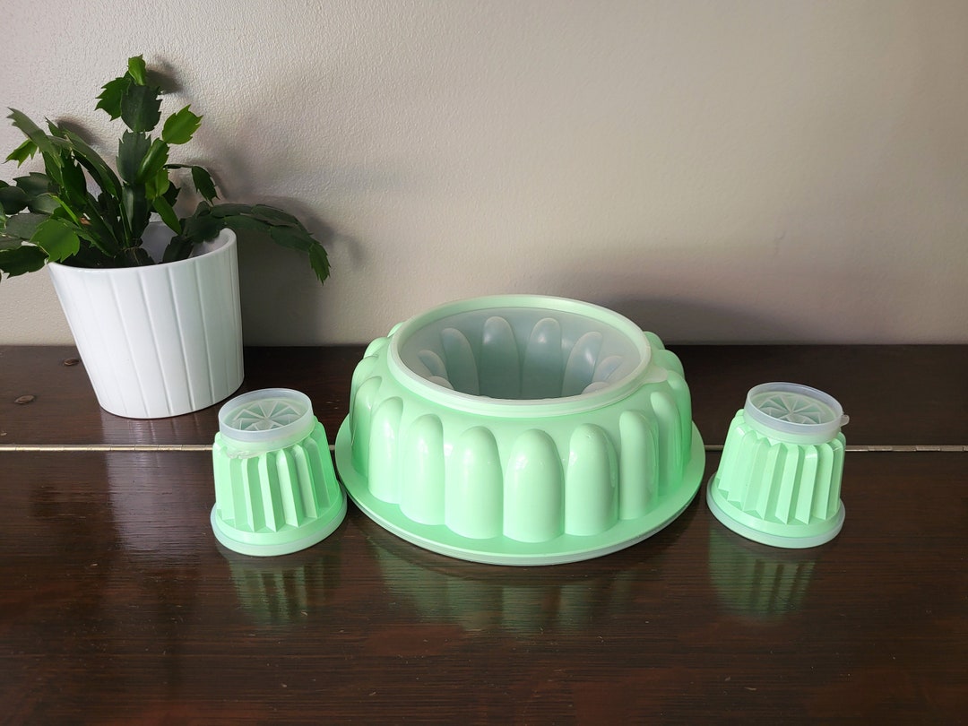 Vintage Tupperware Jelly Mould With Lid, Jel-ette Mould, Mint Green ...