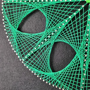 Vintage String Art, 1970s Sting Art, Penny Farthing String Art, Neon ...