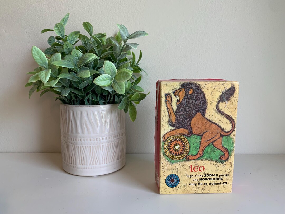 Vintage Milton Bradley Sign of the Zodiac Puzzle - Leo, 1970s Horoscope ...