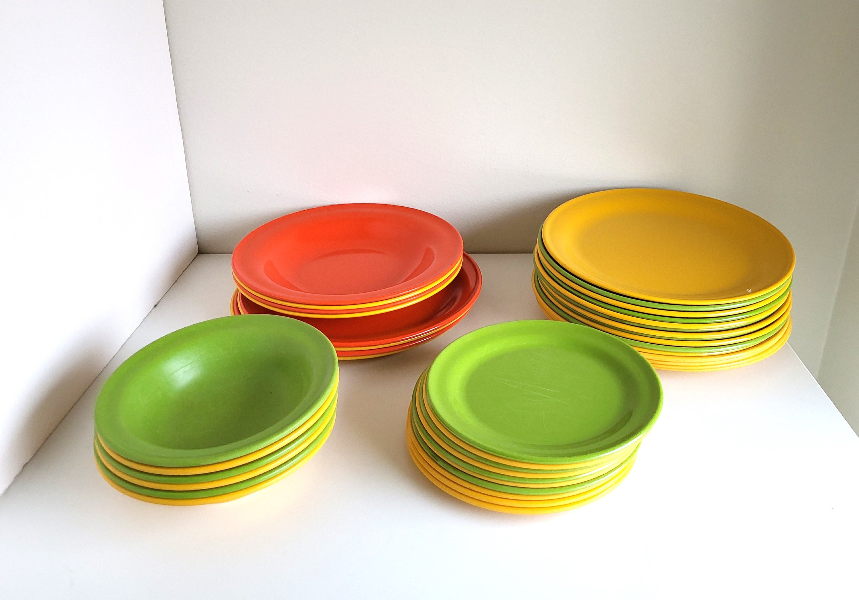 Vintage Duraware Dishes, Melamine Plates, Melamine Bowls. 1960s, Melmac ...