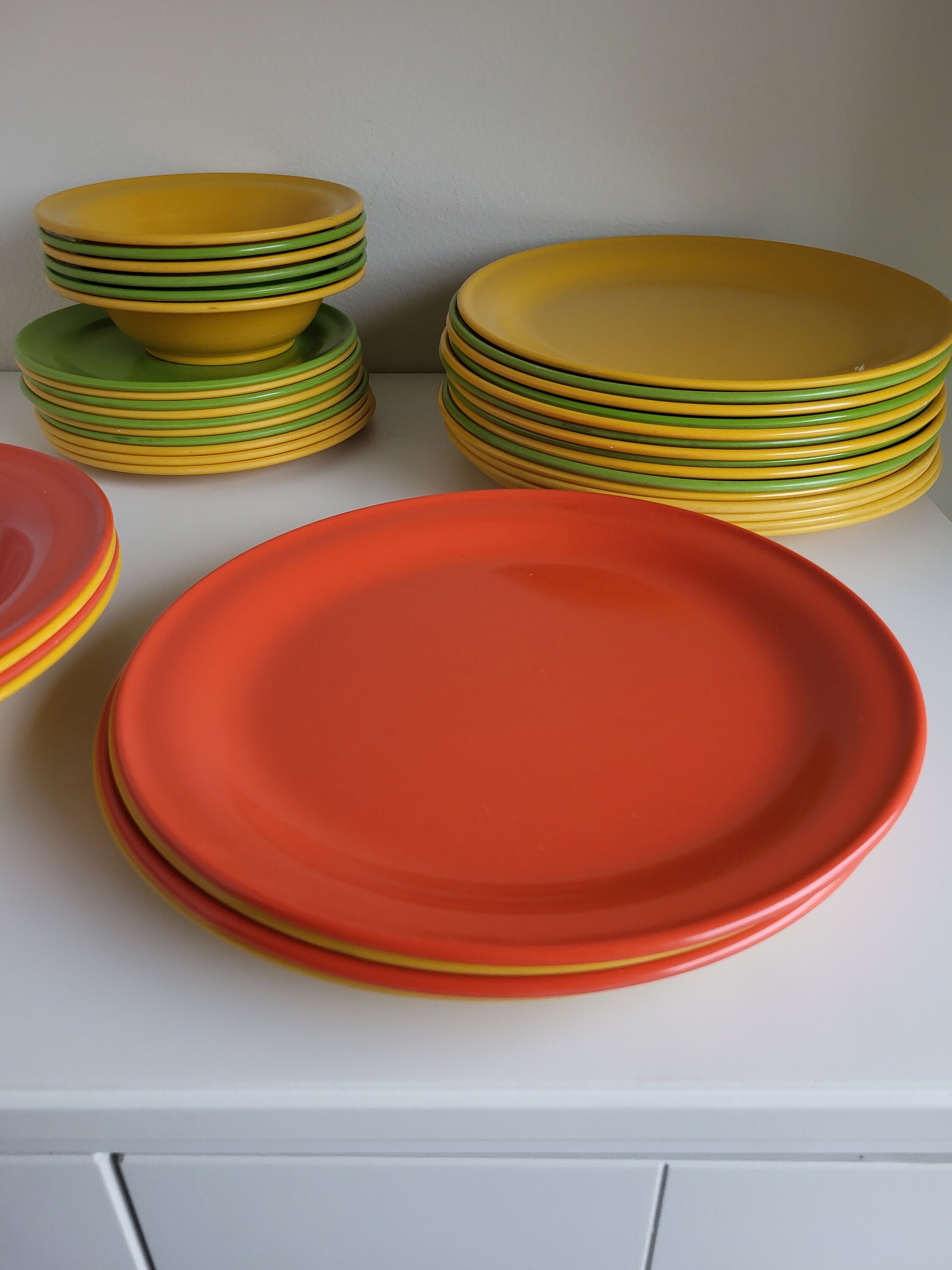 Vintage Duraware Dishes, Melamine Plates, Melamine Bowls. 1960s, Melmac ...