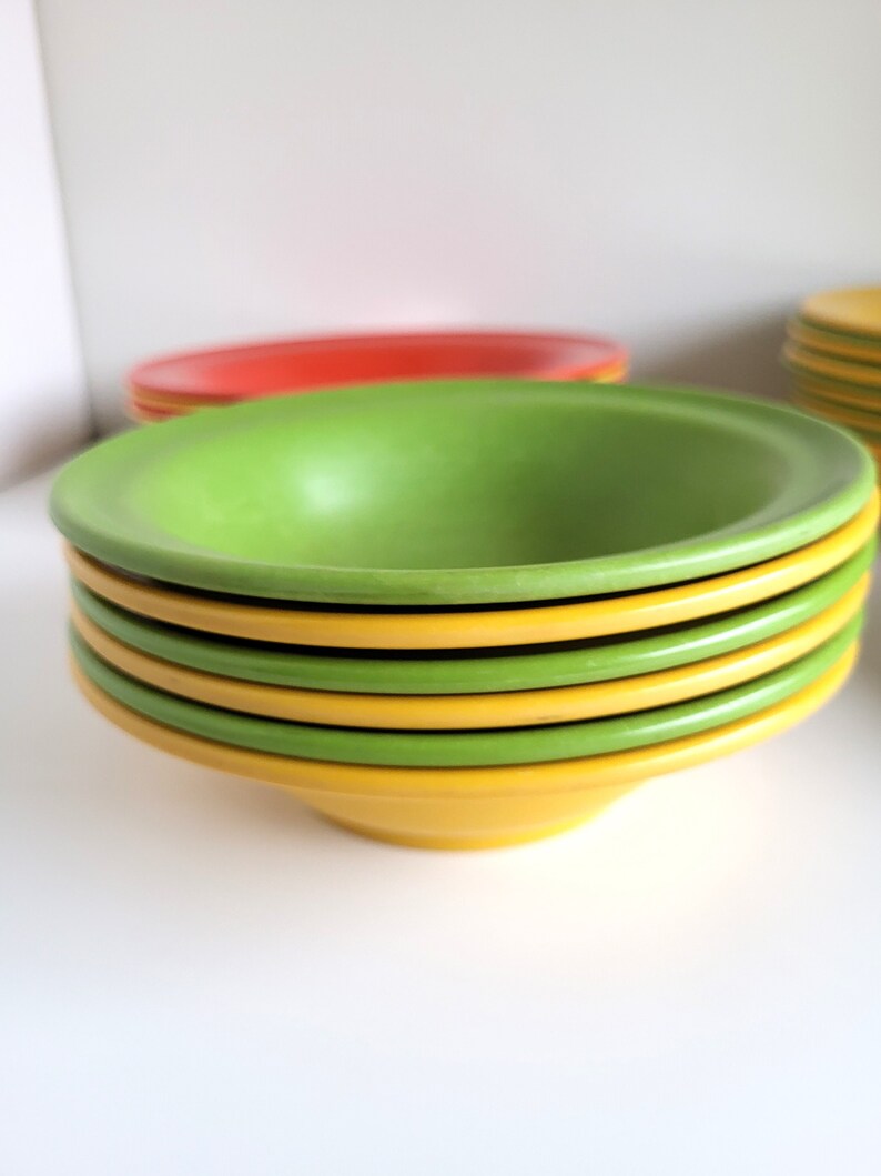 Vintage Duraware Dishes, Melamine Plates, Melamine Bowls. 1960s, Melmac ...