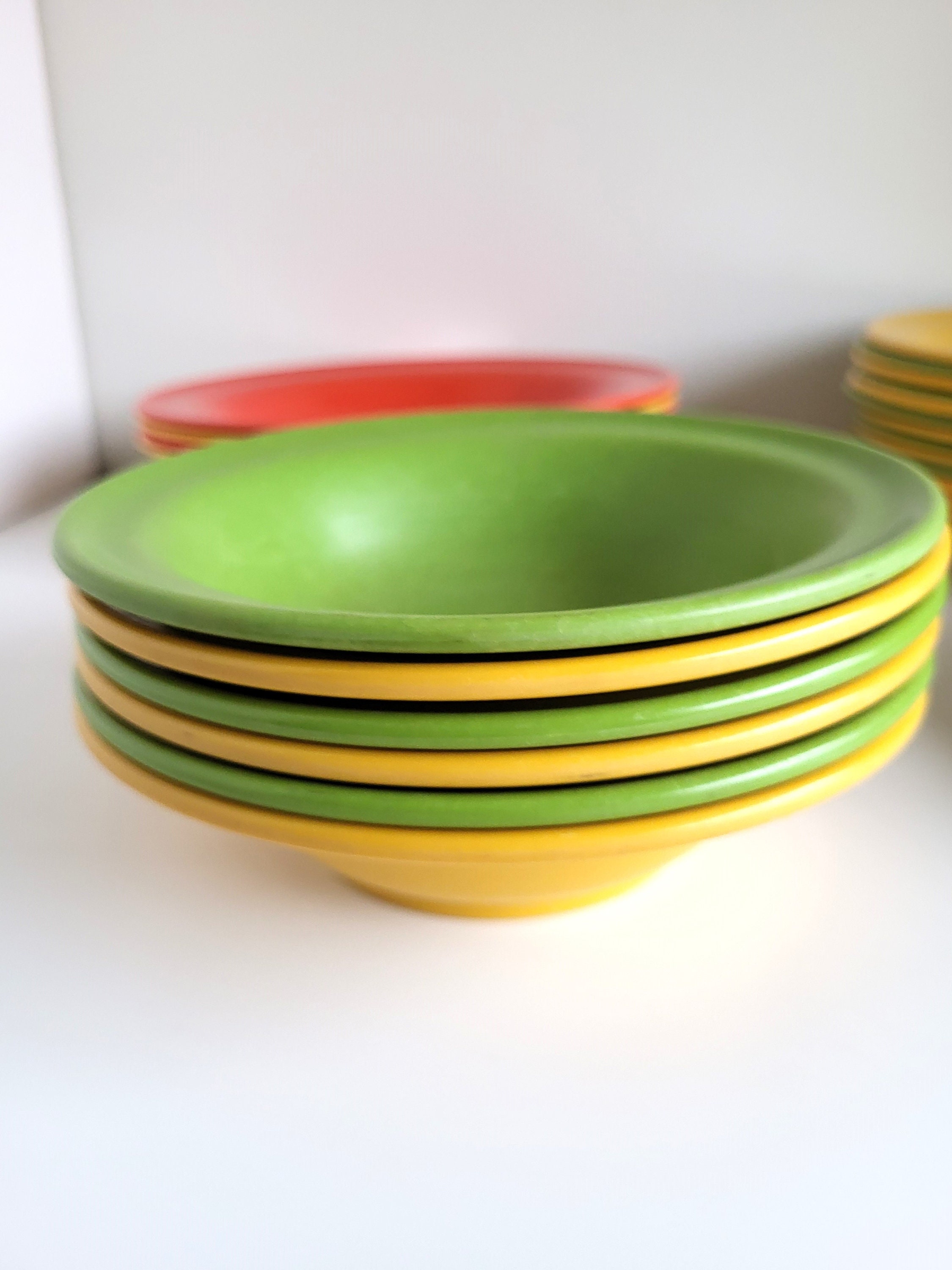 Vintage Duraware Dishes, Melamine Plates, Melamine Bowls. 1960s, Melmac ...