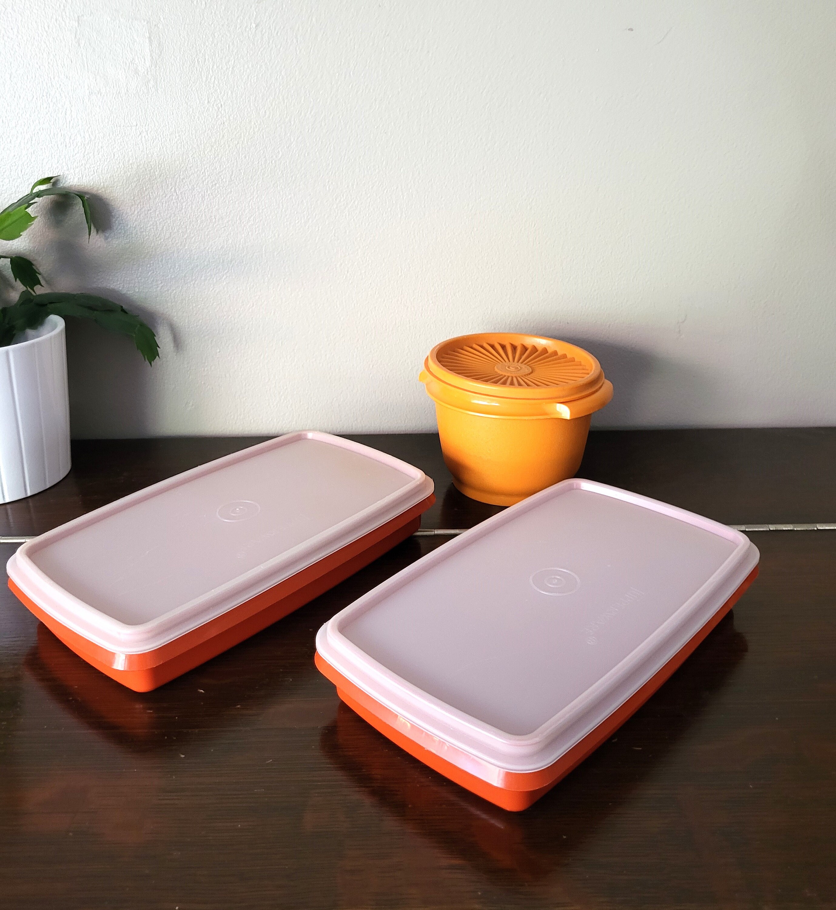 Vintage Tupperware Kitchen Storage Containers, Tupperware 816 Rectangle ...