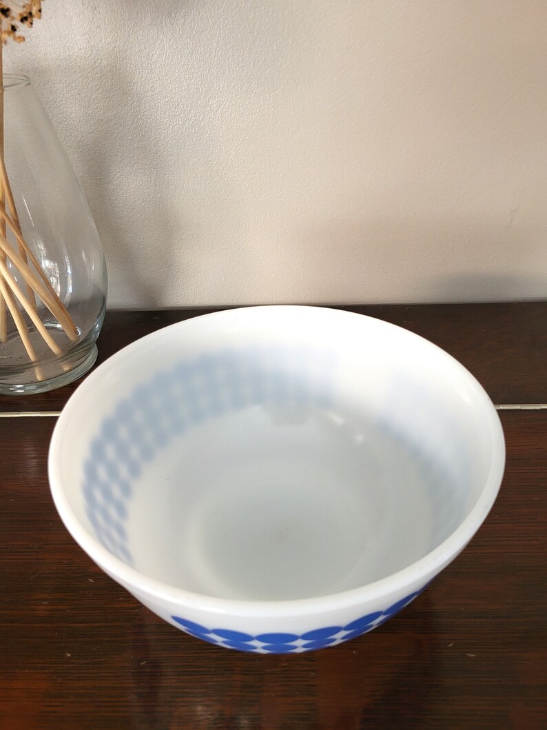 Vintage Pyrex Blue Polka Dot Mixing Bowl No. 403 2 .5 QT - Etsy