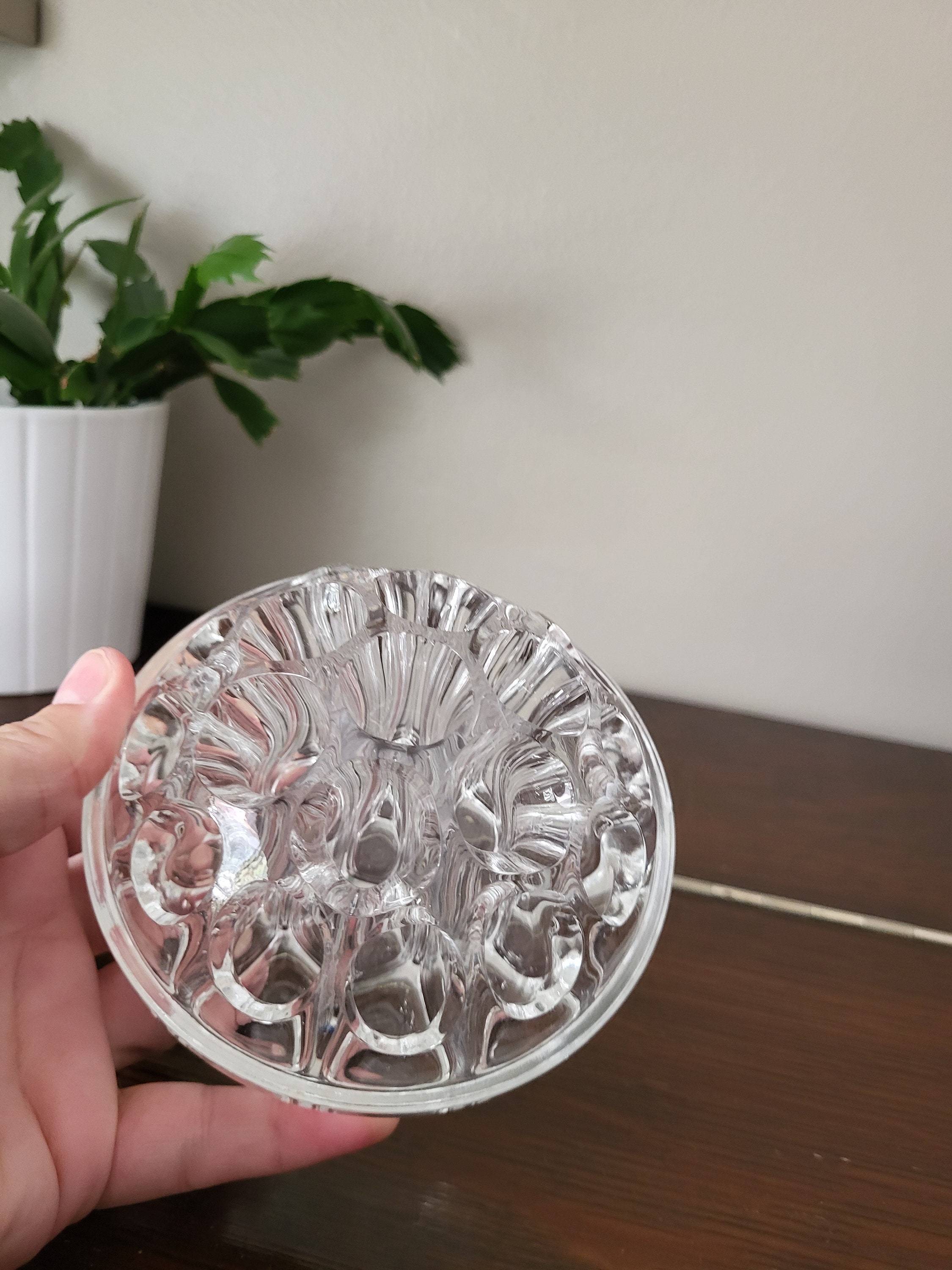 Vintage Glass Flower Frogs, Small Flower Frog, Large Flower Frog ...