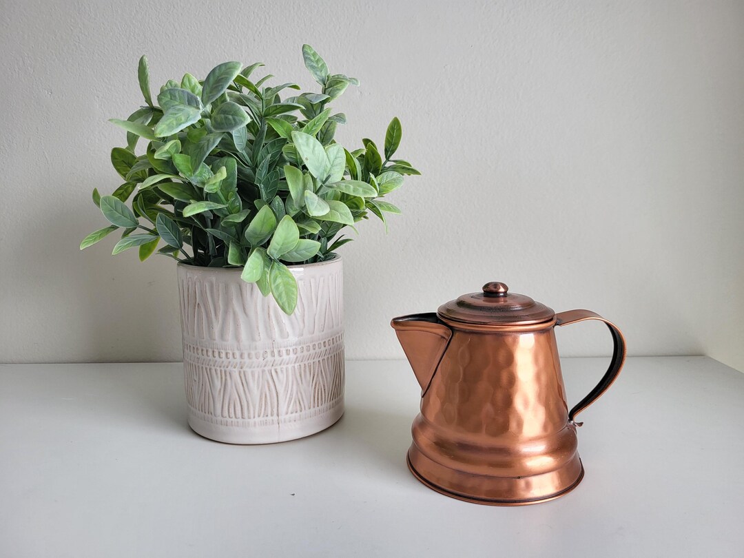 Vintage Gregorian Hammered Solid Copper Creamer, Collectible Copper ...