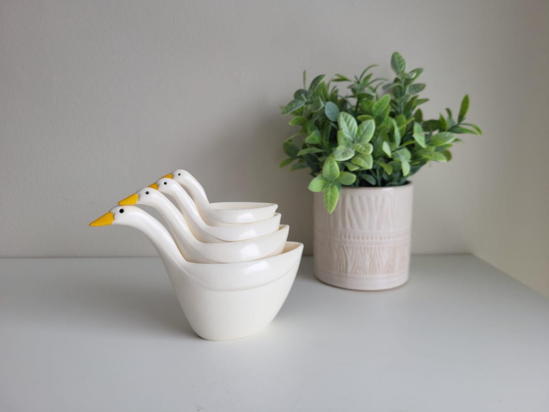 Vintage Stacking Goose Measuring Cups, 1980s Goose Theme Kitchen ...