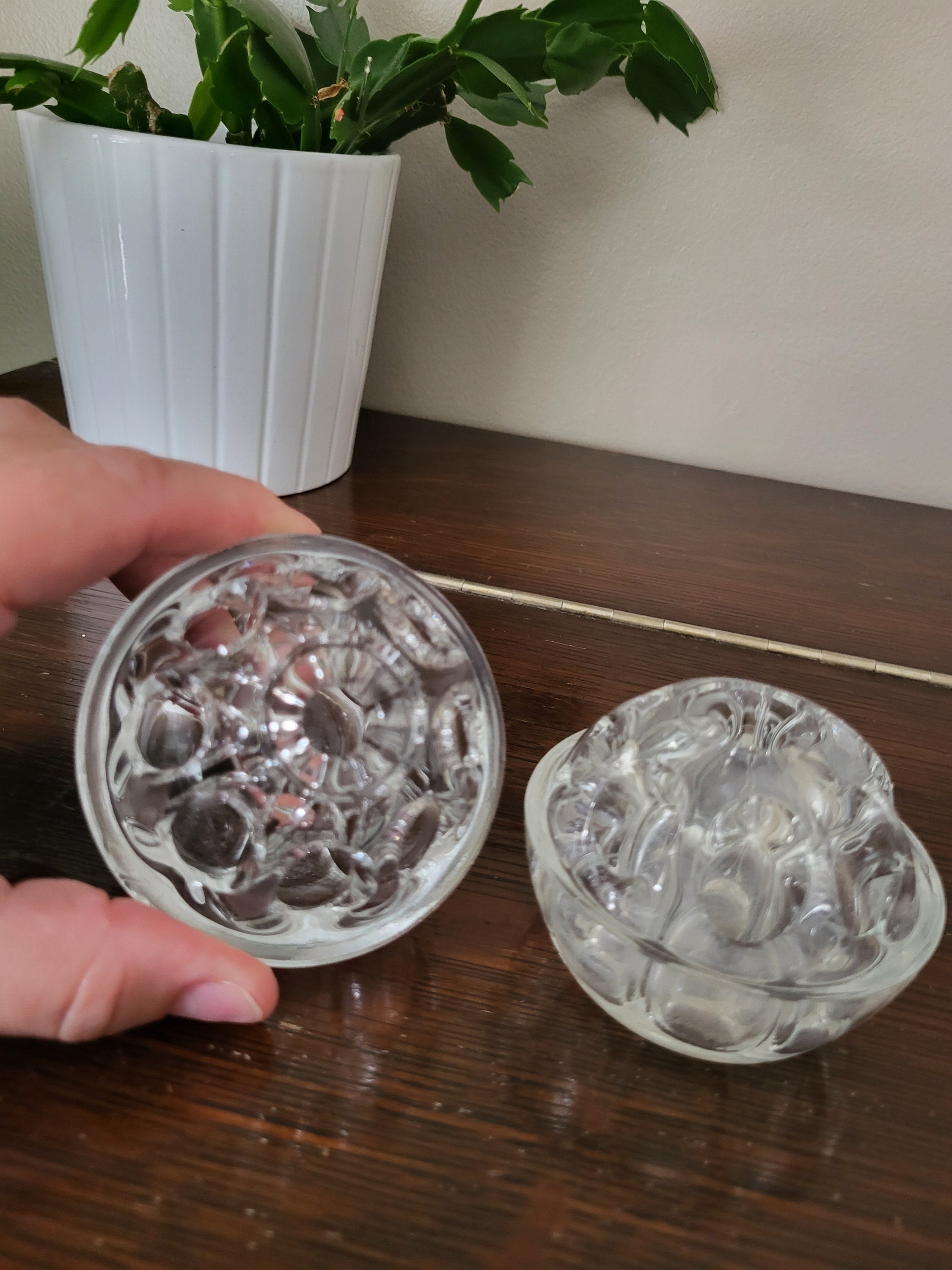 Vintage Glass Flower Frogs, Small Flower Frog, Large Flower Frog, Floral Arranging, Vintage ...