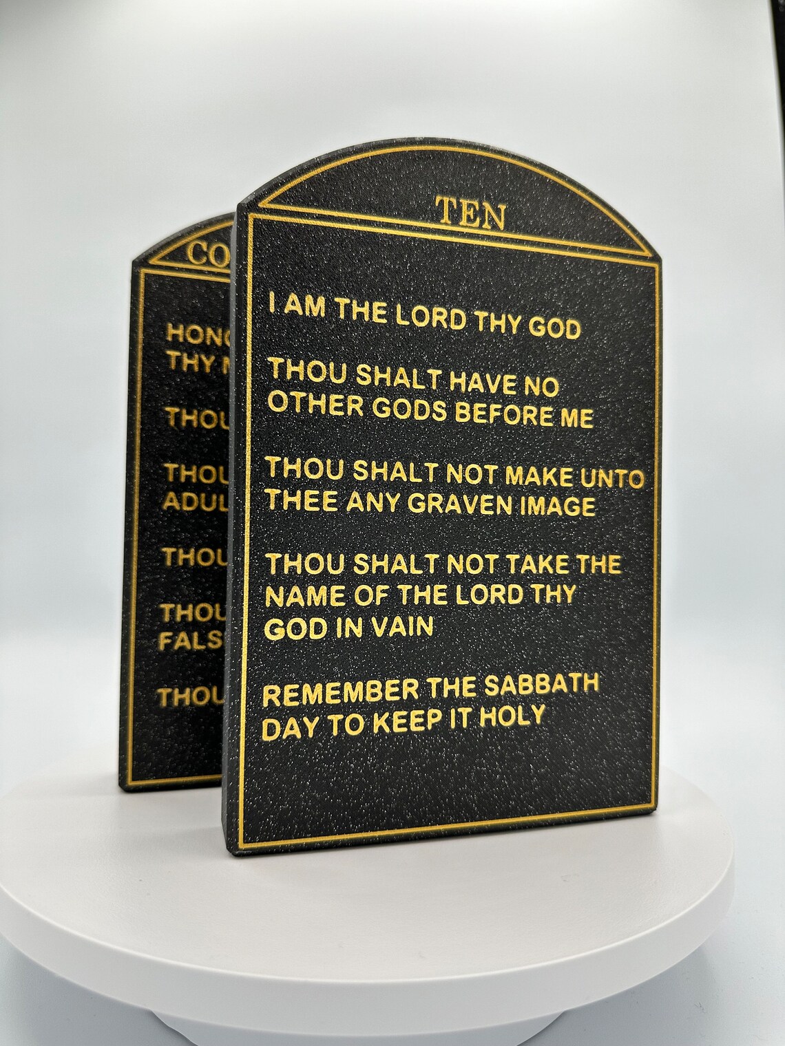 Ten Commandments Tablets, Faith Desktop or Wall Decor, Christian Gifts ...
