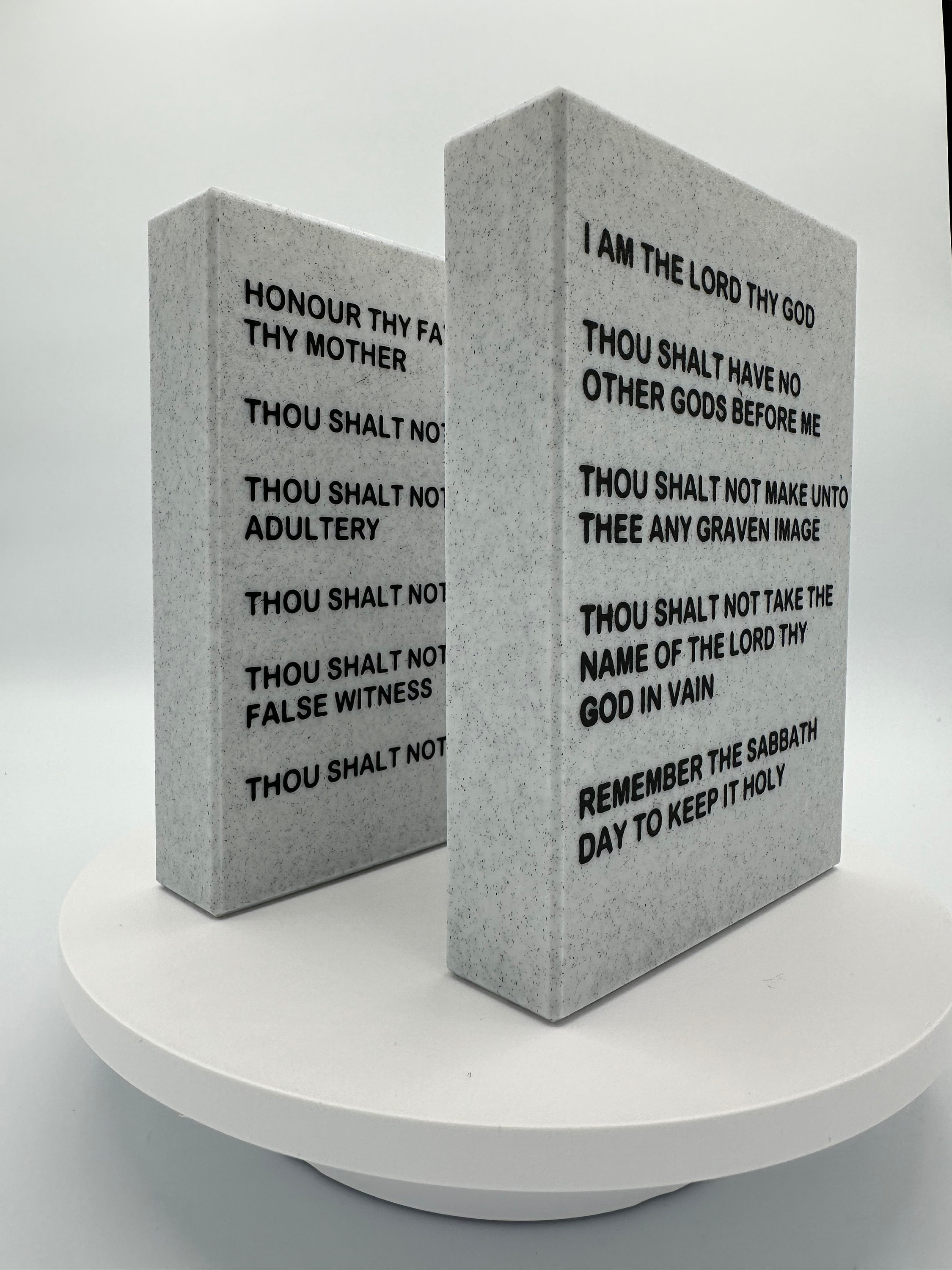 10 Commandments Tablets, Faith Desktop or Wall Decor, Christian and ...