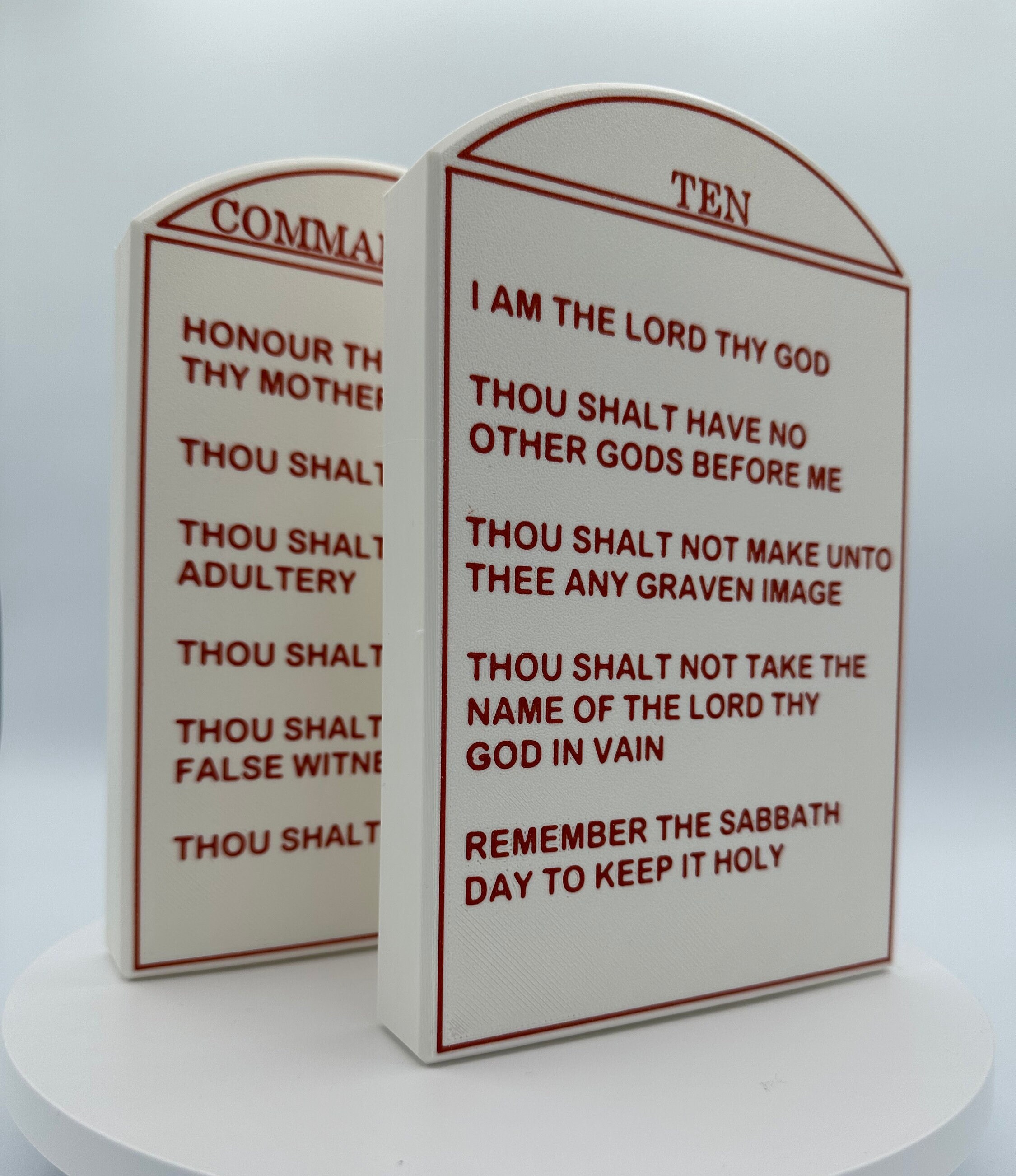 Ten Commandments Tablets, Faith Desktop or Wall Decor, Christian and ...