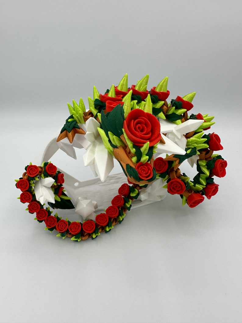 3D Printed Articulated Rose Dragon - Etsy
