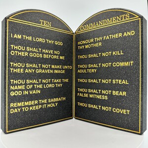 Ten Commandments Tablets, Faith Desktop or Wall Decor, Christian Gifts ...