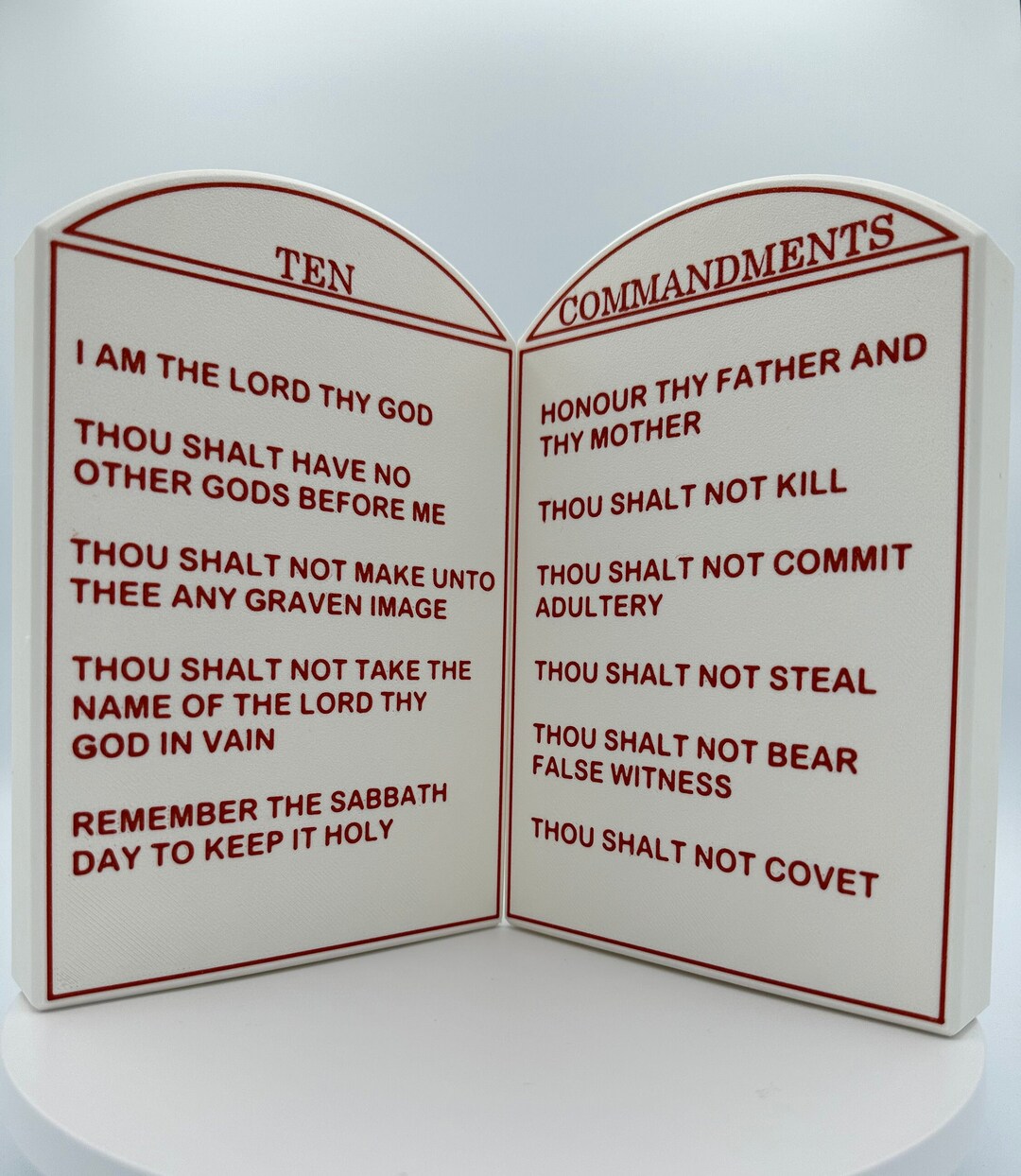 Ten Commandments Tablets, Faith Desktop or Wall Decor, Christian Gifts ...