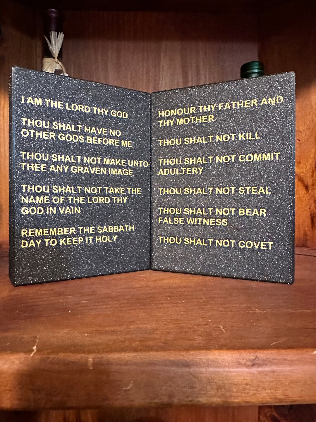 10 Commandments Tablets, Faith Desktop or Wall Decor, Christian and ...