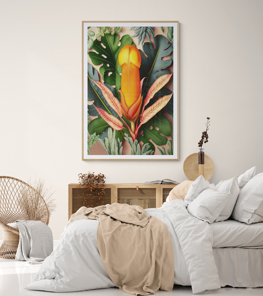 Technical Drawing of Imaginary Tropical Plant - Etsy